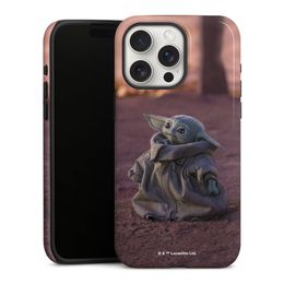 DeinDesign iPhone 15 Pro Max Handy Panzer Handyh&uuml;lle robuste Outdoor H&uuml;lle Schutzh&uuml;lle gl&auml;nzend The Child Star Wars Baby Yoda Tough Case