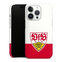 DeinDesign iPhone 14 Pro Handy Premium Case Smartphone Handyh&uuml;lle Schutzh&uuml;lle matt Vfb Stuttgart Logo Official Licensed Product Premium Case