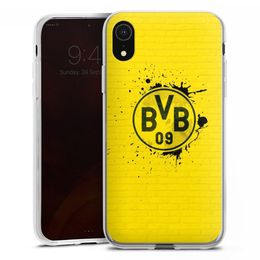 DeinDesign iPhone Xr Handy Silikon H&uuml;lle Case transparent Handyh&uuml;lle Official Licensed Product Bvb Borussia Dortmund Silikon Case