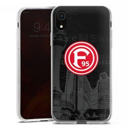 DeinDesign iPhone Xr Handy Silikon H&uuml;lle Case transparent Handyh&uuml;lle Official Licensed Product Logo Fortuna D&uuml;sseldorf Silikon Case