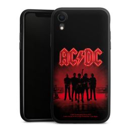 DeinDesign iPhone Xr Handy Premium Silikon H&uuml;lle Handyh&uuml;lle schwarz Case Band Acdc Official Licensed Product Silikon Premium Case