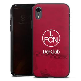 DeinDesign iPhone Xr Handy Silikon H&uuml;lle Case schwarz Handyh&uuml;lle Official Licensed Product 1. Fc N&uuml;rnberg Bundesliga
