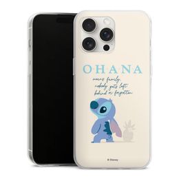 DeinDesign iPhone 15 Pro Max Handy Silikon H&uuml;lle Case transparent Handyh&uuml;lle Lilo & Stitch Disney Official Licensed Product Silikon Case