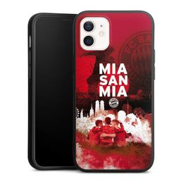 DeinDesign iPhone 12 mini Handy Premium Silikon H&uuml;lle Handyh&uuml;lle schwarz Case Mia San Mia Fcb Fc Bayern M&uuml;nchen Silikon Premium Case