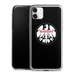 DeinDesign iPhone 11 Handy Slim Case Silikon Handyh&uuml;lle transparent H&uuml;lle extra d&uuml;nn Eintracht Frankfurt Sge Official Licensed Product Silikon Slim Case