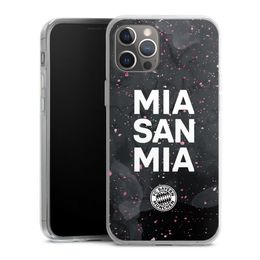 DeinDesign iPhone 12 Pro Max Handy Silikon H&uuml;lle Case transparent Handyh&uuml;lle Mia San Mia Girl Style Fc Bayern M&uuml;nchen Silikon Case