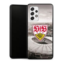 DeinDesign Galaxy A53 5G Handy Silikon H&uuml;lle Case schwarz Handyh&uuml;lle Official Licensed Product Stadium Vfb Stuttgart