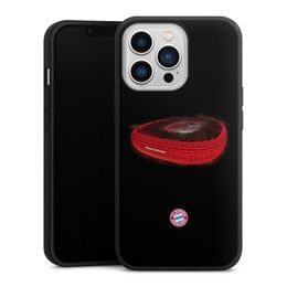 DeinDesign iPhone 13 Pro Handy Premium Silikon H&uuml;lle Handyh&uuml;lle schwarz Case Fc Bayern M&uuml;nchen Fcb Official Licensed Product Stadium Silikon Premium Case