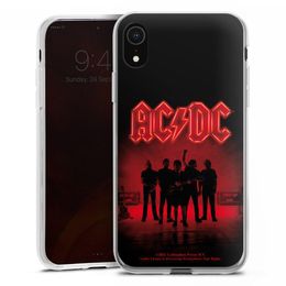 DeinDesign iPhone Xr Handy Silikon H&uuml;lle Case transparent Handyh&uuml;lle Band Acdc Official Licensed Product Silikon Case