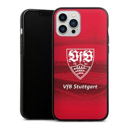 DeinDesign iPhone 13 Pro Max Handy Silikon H&uuml;lle Case schwarz Handyh&uuml;lle Stadium Official Licensed Product Vfb Stuttgart
