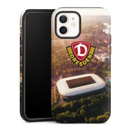 DeinDesign iPhone 12 mini Handy Panzer Handyh&uuml;lle robuste Outdoor H&uuml;lle Schutzh&uuml;lle gl&auml;nzend Sgd Sg Dynamo Dresden Stadium Tough Case
