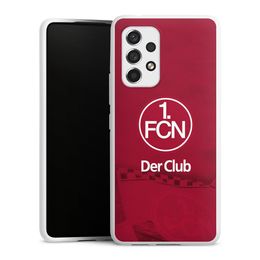 DeinDesign Galaxy A53 5G Handy Silikon H&uuml;lle Case wei&szlig; Handyh&uuml;lle Bundesliga 1. Fc N&uuml;rnberg Official Licensed Product Silikon Case