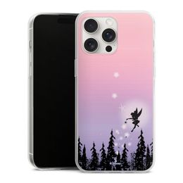 DeinDesign iPhone 15 Pro Max Handy Silikon H&uuml;lle Case transparent Handyh&uuml;lle Tinkerbells Official Licensed Product Disney Silikon Case