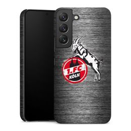 DeinDesign Galaxy S22 Handy Premium Case Smartphone Handyh&uuml;lle Schutzh&uuml;lle matt Official Licensed Product Metallic Look 1. Fc K&ouml;ln Premium Case