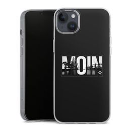 DeinDesign iPhone 14 Plus Handy Silikon H&uuml;lle Case transparent Handyh&uuml;lle Hamburger Sv Hsv Official Licensed Product Silikon Case