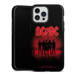 DeinDesign iPhone 13 Pro Max Handy Panzer Handyh&uuml;lle robuste Outdoor H&uuml;lle Schutzh&uuml;lle gl&auml;nzend Band Acdc Official Licensed Product Tough Case