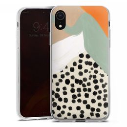 DeinDesign iPhone Xr Handy Silikon H&uuml;lle Case transparent Handyh&uuml;lle Abstract Boho Kunst Silikon Case