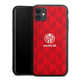 DeinDesign iPhone 11 Handy Premium Silikon H&uuml;lle Handyh&uuml;lle schwarz Case Mainz 05 Merchandise Official Licensed Product Silikon Premium Case