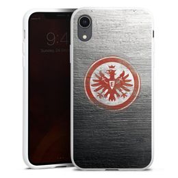 DeinDesign iPhone Xr Handy Silikon H&uuml;lle Case wei&szlig; Handyh&uuml;lle Eintracht Frankfurt Sge Logo Silikon Case