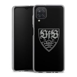 DeinDesign Galaxy A12 Handy Silikon H&uuml;lle Case transparent Handyh&uuml;lle Official Licensed Product Vfb Stuttgart Logo Silikon Case