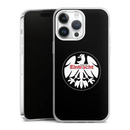 DeinDesign iPhone 14 Pro Max Handy Silikon H&uuml;lle Case transparent Handyh&uuml;lle Eintracht Frankfurt Sge Official Licensed Product Silikon Case