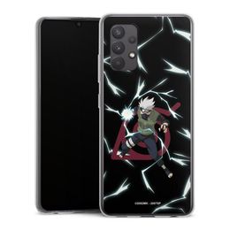 DeinDesign Galaxy A32 4G Handy Silikon H&uuml;lle Case transparent Handyh&uuml;lle Naruto Shippuden Official Licensed Product Kakashi Silikon Case