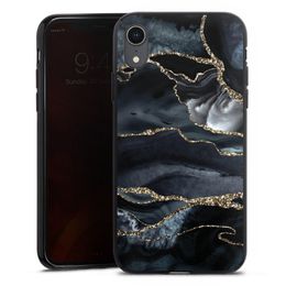DeinDesign iPhone Xr Handy Silikon H&uuml;lle Case schwarz Handyh&uuml;lle Marble Trends Glitzer