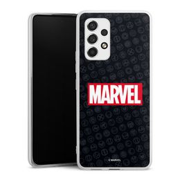 DeinDesign Galaxy A53 5G Handy Silikon H&uuml;lle Case transparent Handyh&uuml;lle Logo Comic Marvel Silikon Case