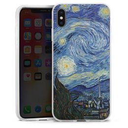 DeinDesign iPhone Xs Max Handy Silikon H&uuml;lle Case transparent Handyh&uuml;lle The Starry Night Kunst Silikon Case