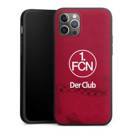 DeinDesign iPhone 12 Pro Handy Premium Silikon H&uuml;lle Handyh&uuml;lle schwarz Case Official Licensed Product 1. Fc N&uuml;rnberg Bundesliga Silikon Premium Case