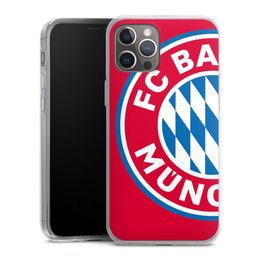 DeinDesign iPhone 12 Pro Max Handy Silikon H&uuml;lle Case transparent Handyh&uuml;lle Fc Bayern M&uuml;nchen Fcb Official Licensed Product Silikon Case