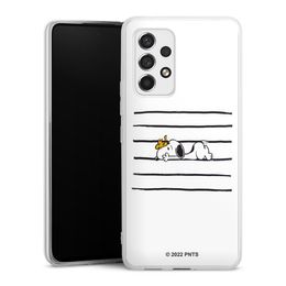 DeinDesign Galaxy A53 5G Handy Silikon H&uuml;lle Case transparent Handyh&uuml;lle Snoopy Dog Peanuts Silikon Case