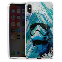 DeinDesign iPhone Xs Max Handy Silikon H&uuml;lle Case transparent Handyh&uuml;lle Colourful Stormtrooper Star Wars Silikon Case