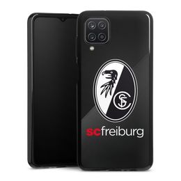 DeinDesign Galaxy A12 Handy Silikon H&uuml;lle Case schwarz Handyh&uuml;lle Lettering Sc Freiburg Logo