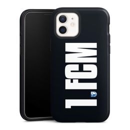 DeinDesign iPhone 12 mini Handy Panzer Handyh&uuml;lle robuste Outdoor H&uuml;lle Schutzh&uuml;lle gl&auml;nzend Official Licensed Product 1. Fc Magdeburg 1. Fcm Tough Case