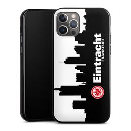 DeinDesign iPhone 12 Pro Handy Silikon H&uuml;lle Case schwarz Handyh&uuml;lle Eintracht Frankfurt Sge Official Licensed Product
