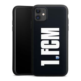 DeinDesign iPhone 11 Handy Premium Silikon H&uuml;lle Handyh&uuml;lle schwarz Case Official Licensed Product 1. Fc Magdeburg 1. Fcm Silikon Premium Case