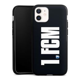 DeinDesign iPhone 12 mini Handy Silikon H&uuml;lle Case schwarz Handyh&uuml;lle 1. Fcm 1. Fc Magdeburg Official Licensed Product