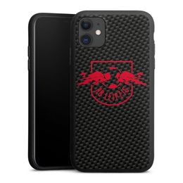 DeinDesign iPhone 11 Handy Premium Silikon H&uuml;lle Handyh&uuml;lle schwarz Case Carbon Official Licensed Product Rb Leipzig Silikon Premium Case