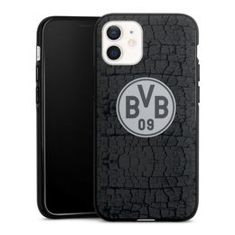 DeinDesign iPhone 12 Handy Silikon H&uuml;lle Case schwarz Handyh&uuml;lle Jersey Borussia Dortmund Bvb