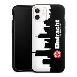 DeinDesign iPhone 12 Handy Silikon H&uuml;lle Case schwarz Handyh&uuml;lle Eintracht Frankfurt Official Licensed Product Sge