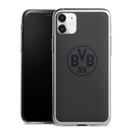 DeinDesign iPhone 11 Handy Slim Case Silikon Handyh&uuml;lle transparent H&uuml;lle extra d&uuml;nn Borussia Dortmund Logo Bvb Silikon Slim Case