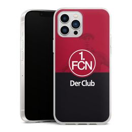 DeinDesign iPhone 13 Pro Max Handy Silikon H&uuml;lle Case transparent Handyh&uuml;lle Official Licensed Product Der Club 1. Fc N&uuml;rnberg Silikon Case