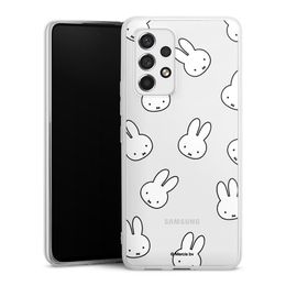 DeinDesign Galaxy A53 5G Handy Silikon H&uuml;lle Case transparent Handyh&uuml;lle Muster Transparent Miffy Silikon Case