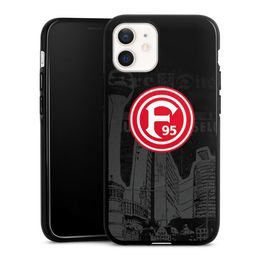 DeinDesign iPhone 12 mini Handy Silikon H&uuml;lle Case schwarz Handyh&uuml;lle Official Licensed Product Logo Fortuna D&uuml;sseldorf
