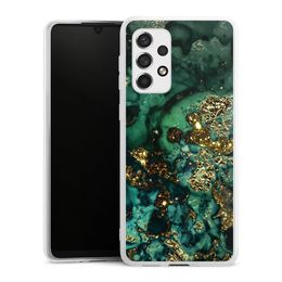 DeinDesign Galaxy A33 5G Handy Silikon H&uuml;lle Case transparent Handyh&uuml;lle Muster Glitzer Marble Silikon Case