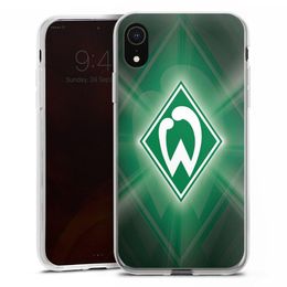 DeinDesign iPhone Xr Handy Silikon H&uuml;lle Case transparent Handyh&uuml;lle Sv Werder Bremen Coat Of Arms Official Licensed Product Silikon Case