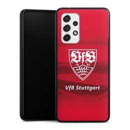 DeinDesign Galaxy A53 5G Handy Silikon H&uuml;lle Case schwarz Handyh&uuml;lle Stadium Vfb Stuttgart Official Licensed Product
