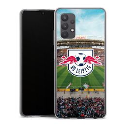 DeinDesign Galaxy A32 4G Handy Silikon H&uuml;lle Case transparent Handyh&uuml;lle Stadium Rb Leipzig Official Licensed Product Silikon Case