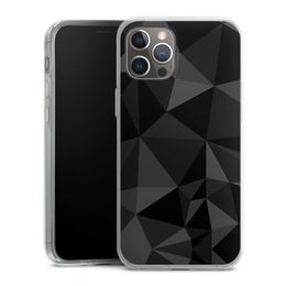DeinDesign iPhone 12 Pro Max Handy Silikon H&uuml;lle Case transparent Handyh&uuml;lle Abstract Muster Geometric Silikon Case
